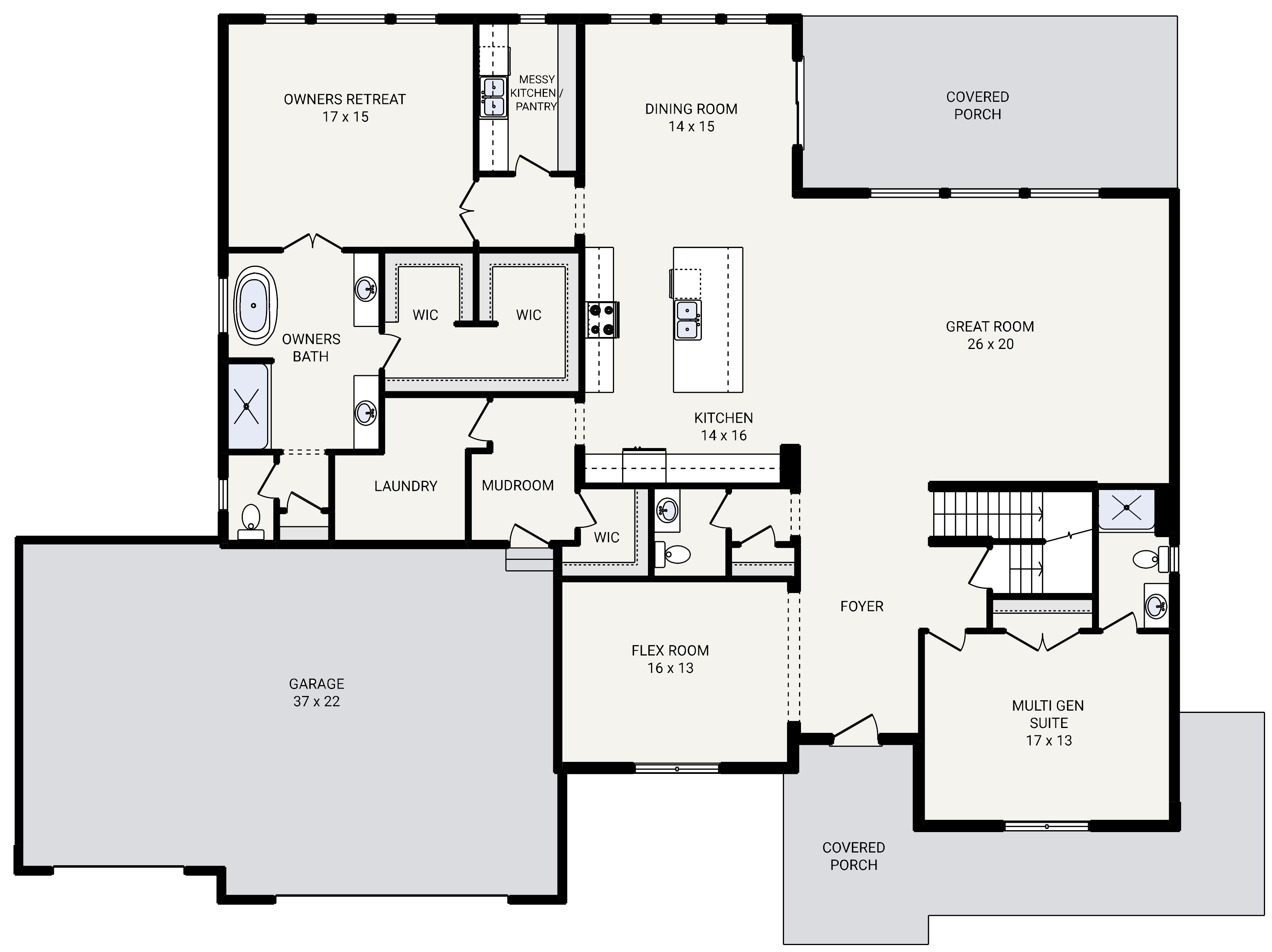 Addison | 6 Bedroom, 6.5 Bath House Plan - 4800 Sq Ft House Plans