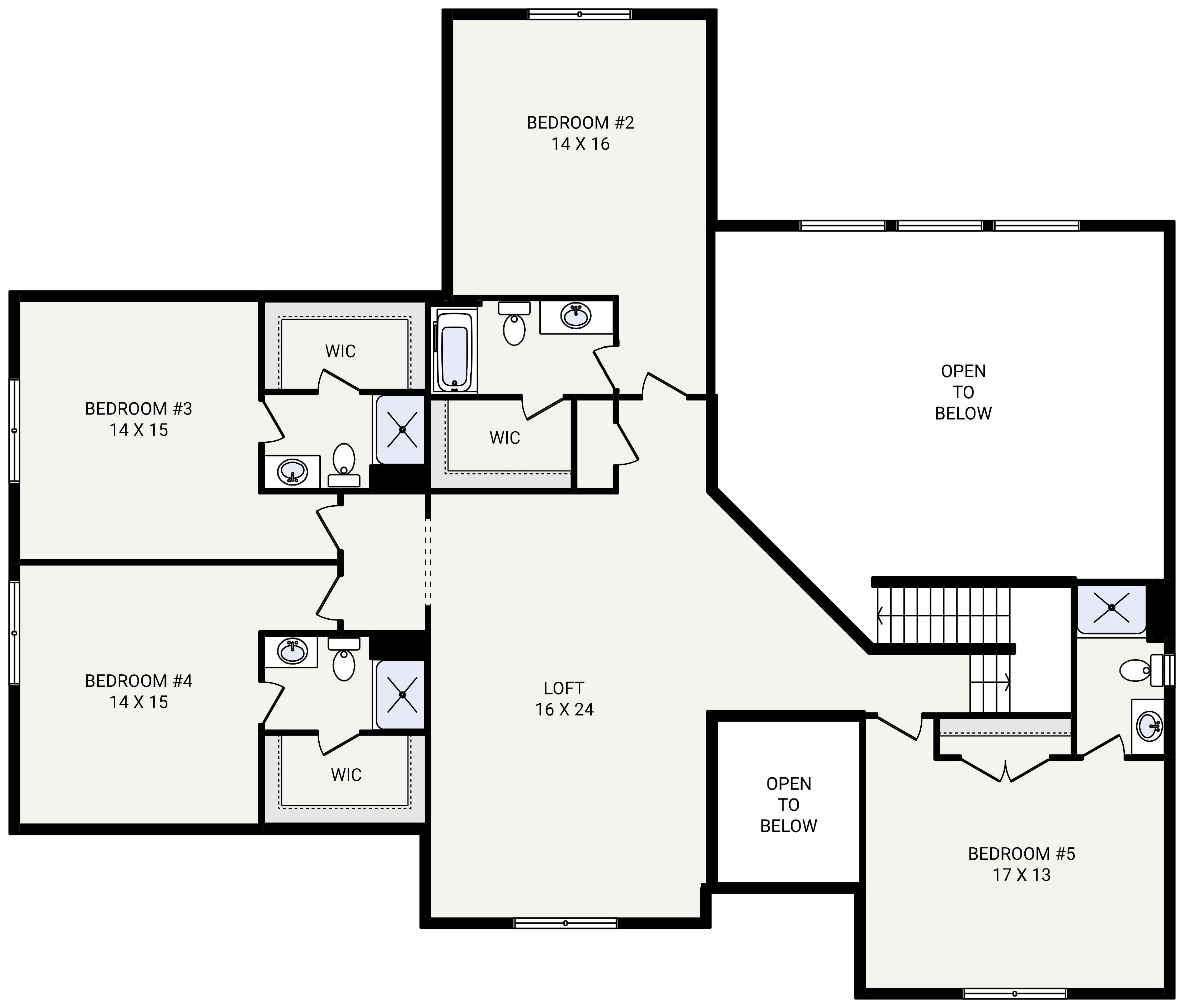 Addison | 6 Bedroom, 6.5 Bath House Plan - 4800 Sq Ft House Plans