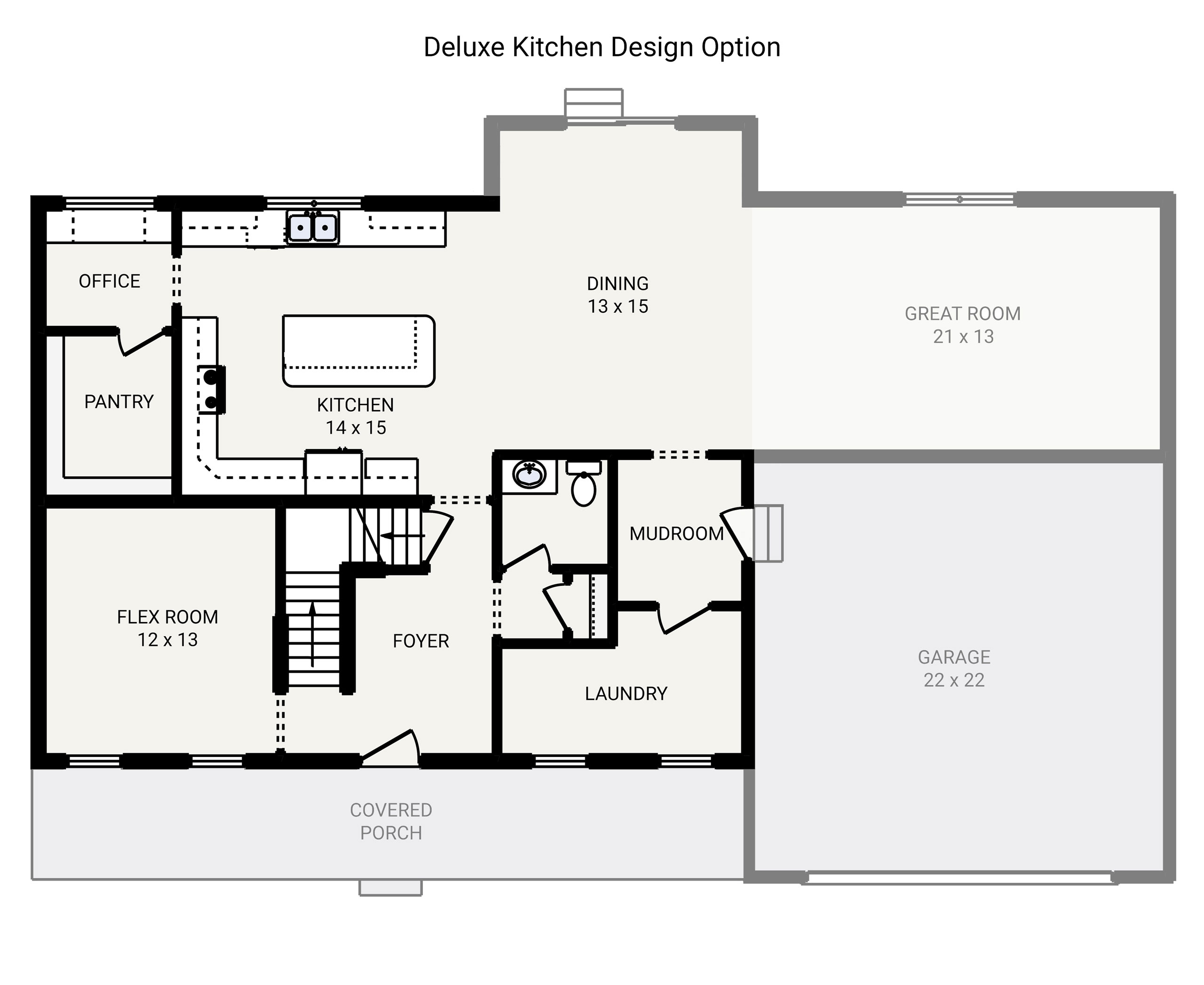 Callaway | 4 Bedroom, 2.5 Bath House Plan - 2600 Sq Ft House Plans