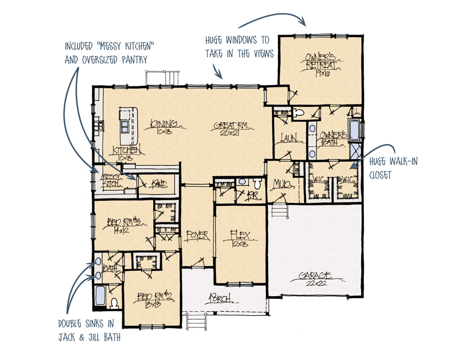 Prep Kitchen Floor Plan