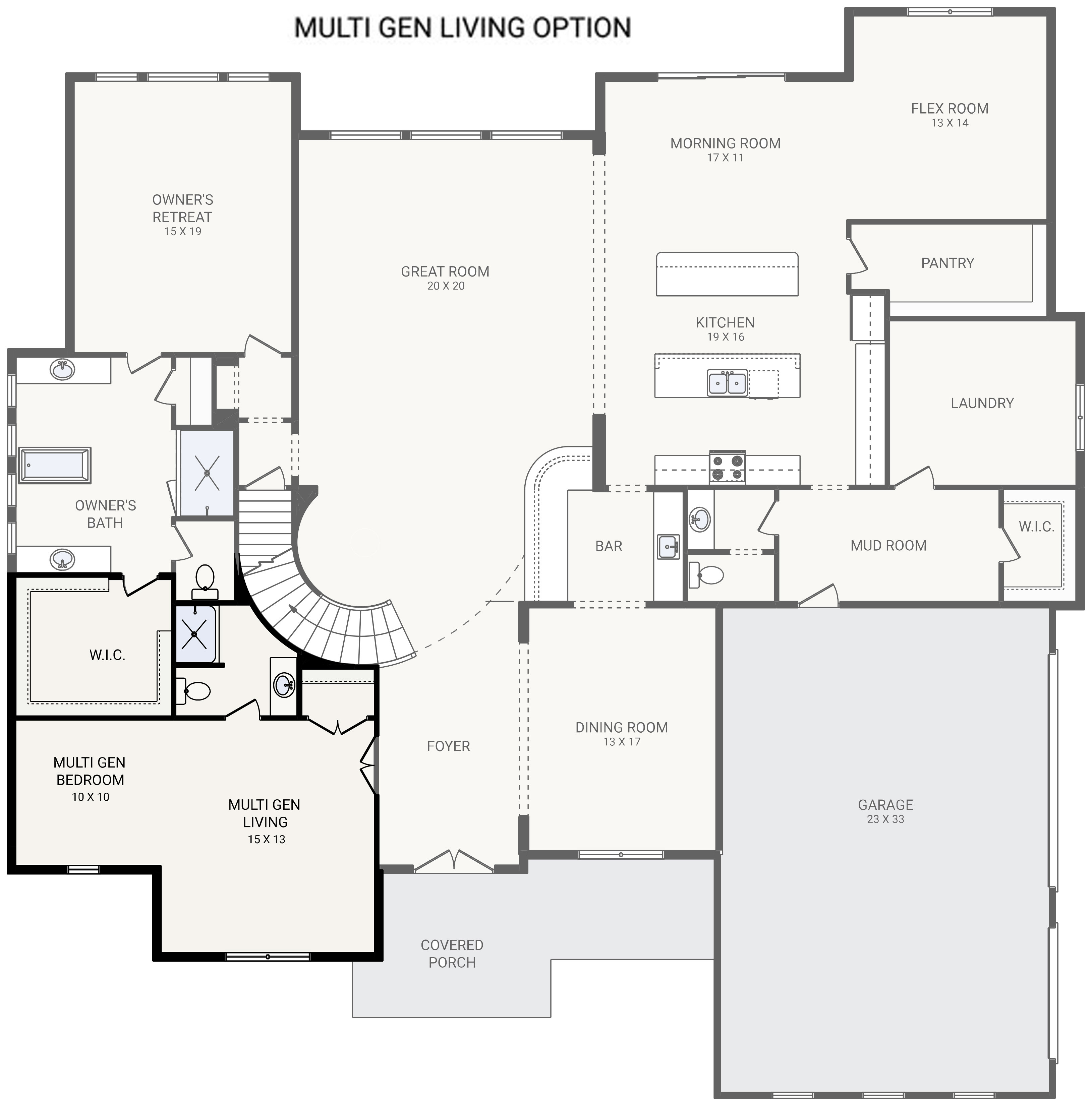 Deephaven | 4 Bedroom, 6.0 Bath House Plan - 5700 Sq Ft House Plans