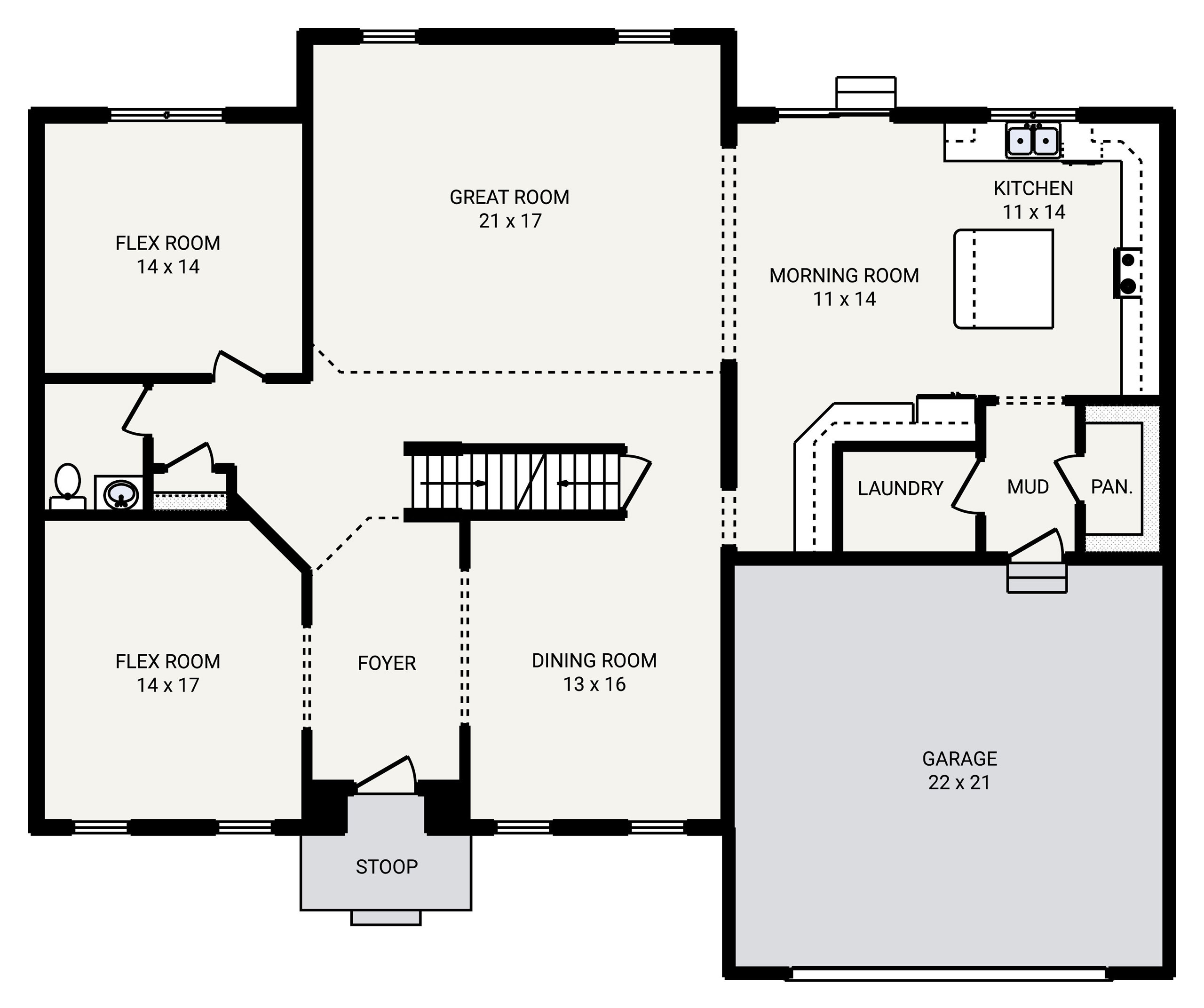 Simple Two Story House Floor Plan