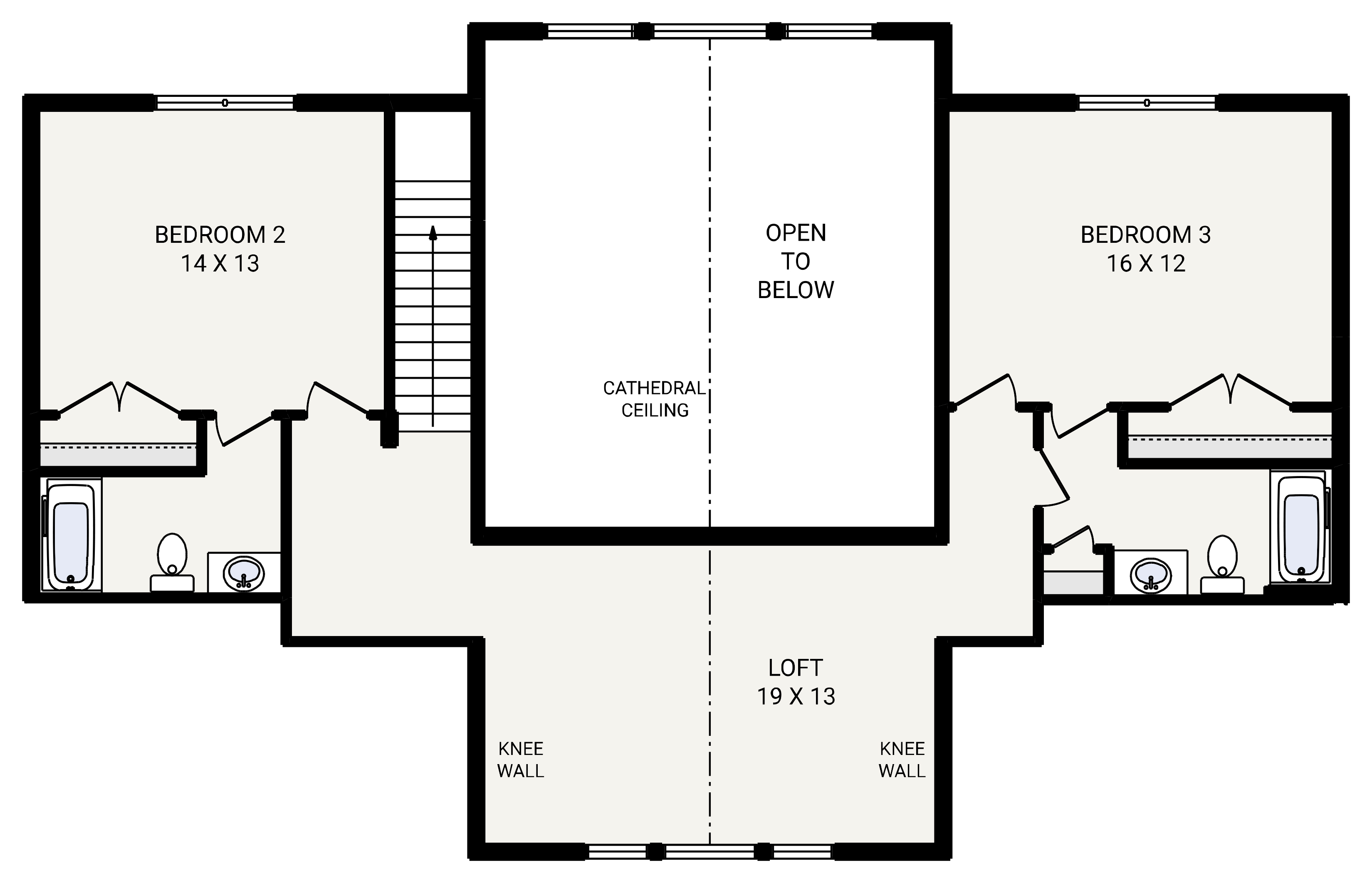 Triple Falls | 3 Bedroom, 3.5 Bath House Plan - 2800 Sq Ft House Plans