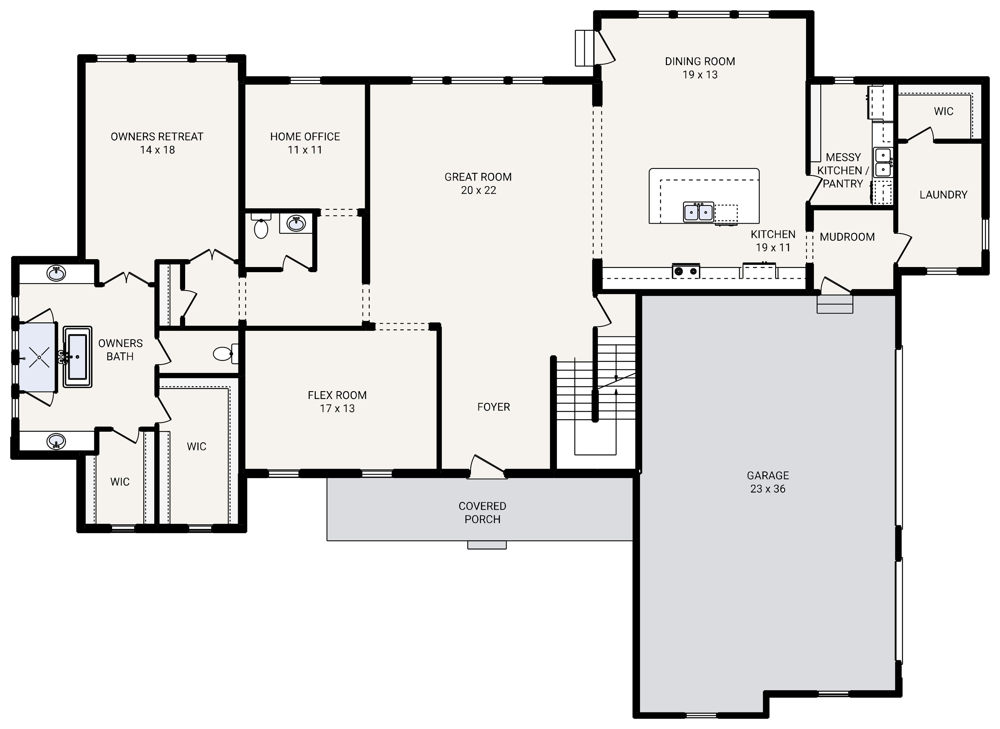 Windsor II | 4 Bedroom, 3.5 Bath House Plan - 4300 Sq Ft House Plans