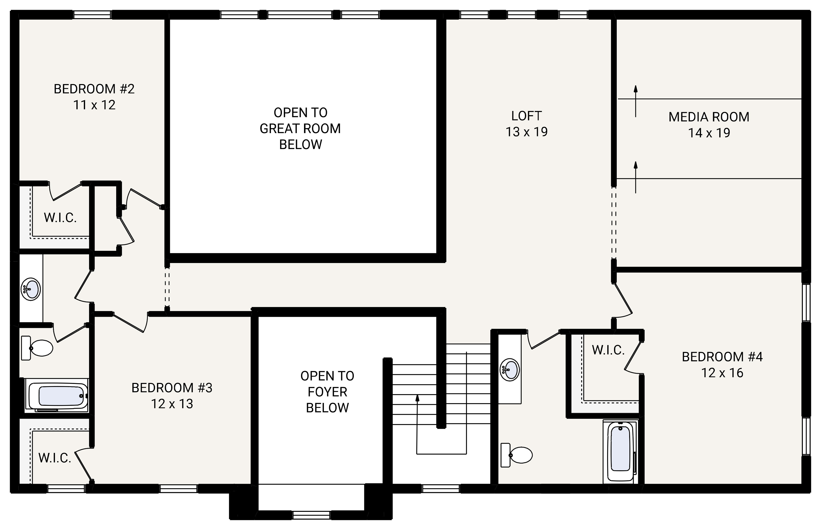 Windsor II | 4 Bedroom, 3.5 Bath House Plan - 4300 Sq Ft House Plans