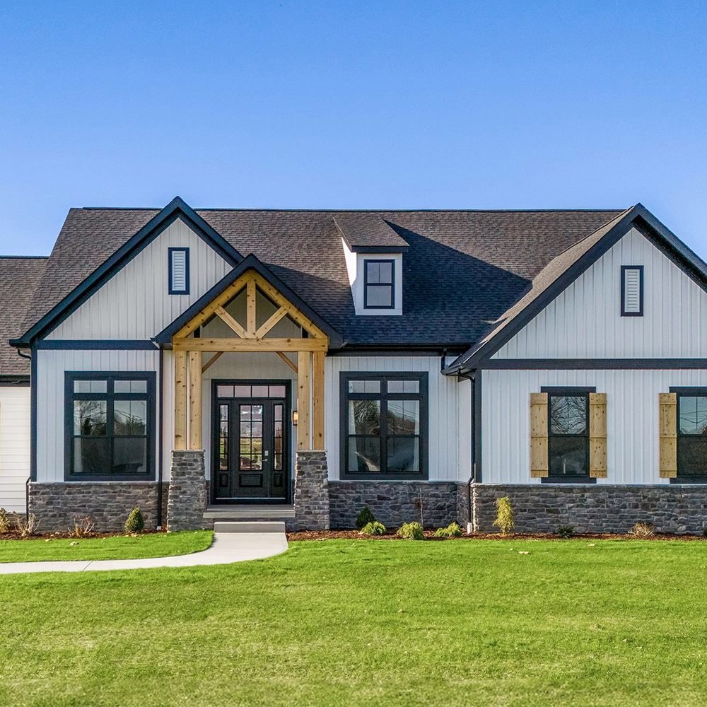 Charleston II Modern Hill Country Model Home in Ravenna, Ohio